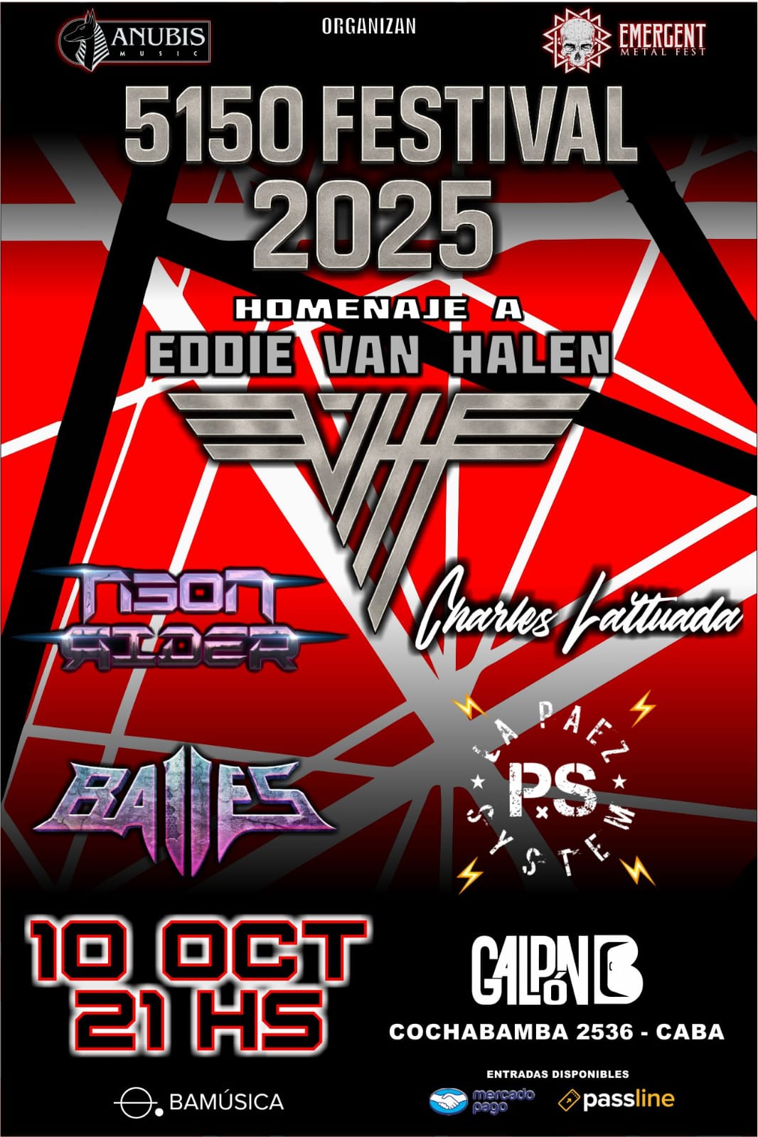 5150 FESTIVAL - HOMENAJE A EDDIE VAN HALEN - Metal-Daze Webzine
